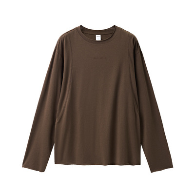 26春夏新品复古纯色打底上衣男