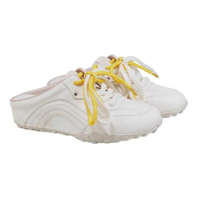 fed半拖休闲鞋夏季新款女鞋厚底穆勒鞋后空增高女款S0407-YAB581