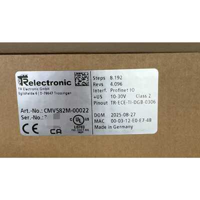 询价TR Electroc编码器，型号CMV582M-000