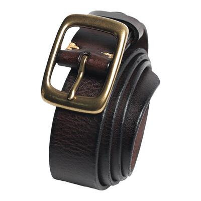 皮轩阁男头层牛皮铜百搭皮带