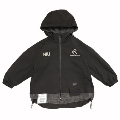 牛哆哆加绒冲锋衣外套加厚拉链衫