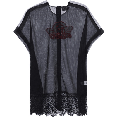 ITSimoneRocha短袖薄纱连衣裙