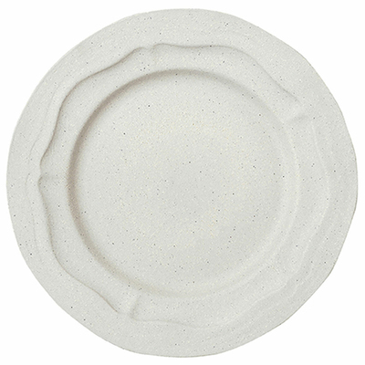 法国进口Jars RÉFECTOIRE陶瓷浮雕餐盘亮釉哑光沙色深盘椭圆盘