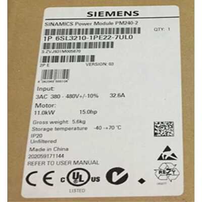 议价6SL3210-1PE22-7UL0西门子G120变频器功率模块6SL32101PE227U