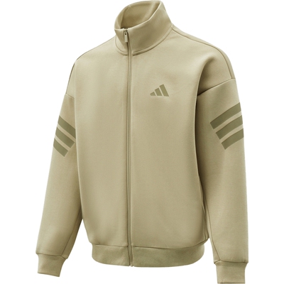 滔搏adidas阿迪达斯男子三条纹针织直筒运动健身夹克外套KD5236