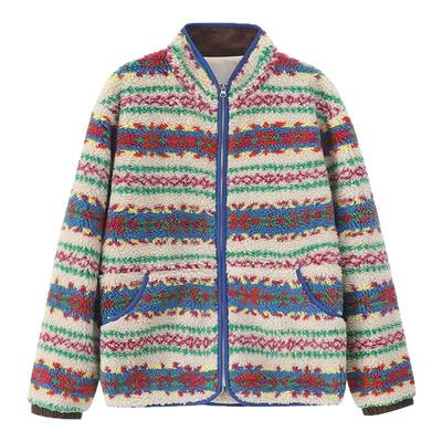 氛围感复古羊羔毛绒加厚棉服