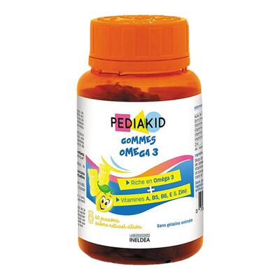欧洲直邮Pediakid佩迪克儿童有机植物60粒小熊软糖膳食补充剂