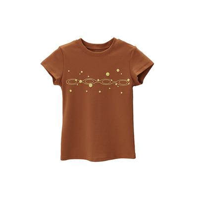 短袖美式简约波点元素凉感