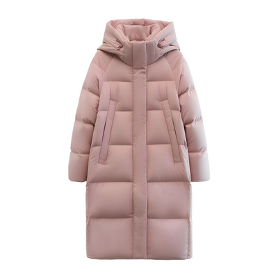 雅鹿冬季加厚过膝女款羽绒服