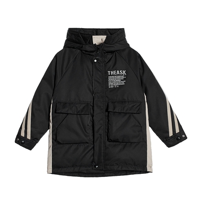 ask男童休闲连帽羽绒服冬季时尚