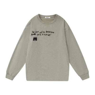 BEASTER鬼脸图案垂感T恤