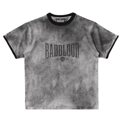 badblood扎染短袖休闲宽松T恤夏