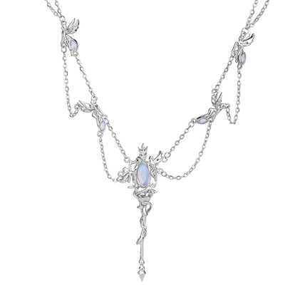 YGPM蛋白石精灵项链女款高级感