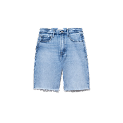 FRAME高腰直筒牛仔短裤女式百慕大短裤春秋款女装