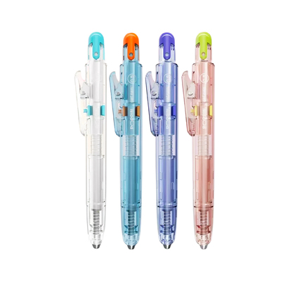 点石制笔新品芯跳笔按动0.5黑笔