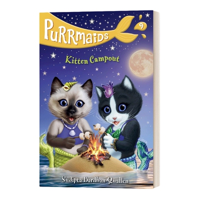 英文原版 Purrmaids #9 Kitten Campout 美猫鱼9 小猫露营 英文版 进口英语原版书籍儿童外文书