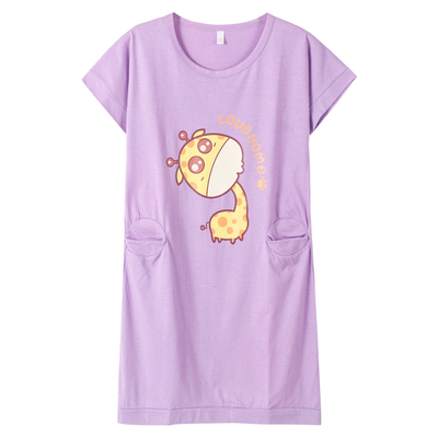 网红风小个子纯棉性感睡衣睡裙女