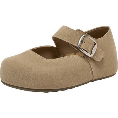 百思图2025秋季新款勃肯鞋时尚复古休闲浅口女单鞋B8771CQ5