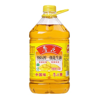 鲁花5S压榨一级花生油3.08L