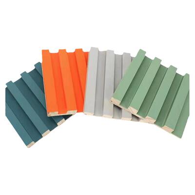 实木格栅波浪板超薄半圆内弧