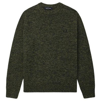 FRED PERRY男士休闲针织衫2025冬季新款长袖宽松麦穗刺绣K1549