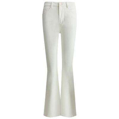 COCOBELLA复古白色牛仔裤