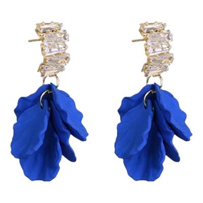 蓝色海边度假风耳环女