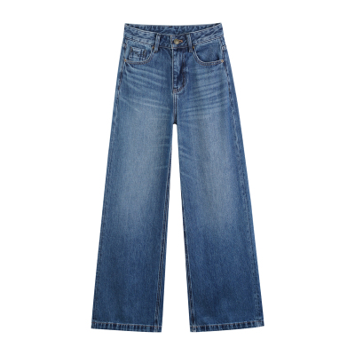 UTAOTUO又逃脱慵懒高腰牛仔裤