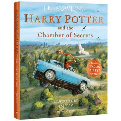 哈利波特与密室插图平装版 英文原版小说 Harry Potter and the Chamber of Secrets 英文版 彩色插图版 JK罗琳 进口原版英语书籍