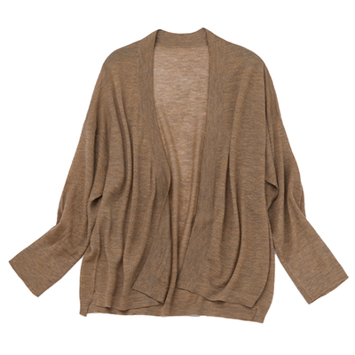 春夏柔软水溶羊绒开衫