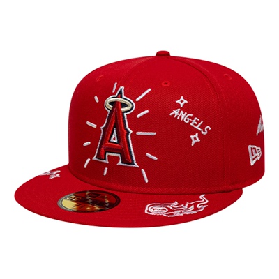 NEW ERA纽亦华26新品59FIFTY DAY MLB涂鸦平檐棒球帽硬顶NE5950