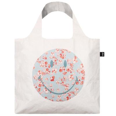 loqismiley环保女包出行磨砂花朵