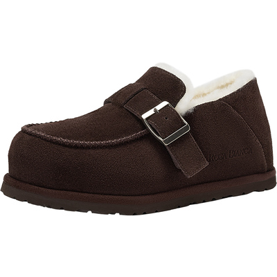 Rosa Bianca羊毛雪地靴女2025年新款冬加绒厚保暖博肯鞋增高棉鞋