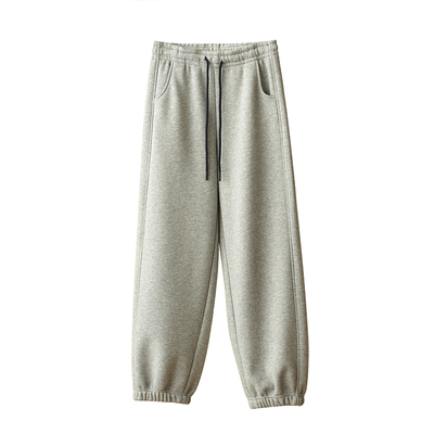 女士加绒收口卫裤加厚保暖长裤