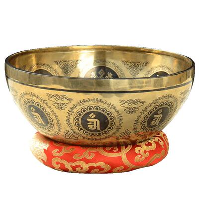 尼泊尔手工黄铜颂钵瑜伽音疗钵盂