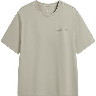 李宁户外CF溯圆领短袖T恤男