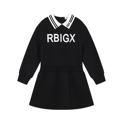 RBIGX/瑞比克印花烫钻连衣裙
