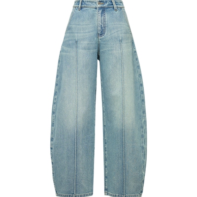 雅莹长绒棉宽松牛仔裤