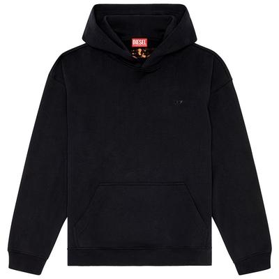 [折扣]DIESEL男士OVAL D黑色运动衫连帽卫衣A152590PJAX