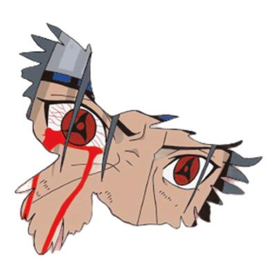 tlp反光车贴火影忍者幻术二次元