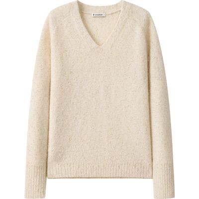 播商场同款慵懒风宽松针织衫女24冬新款优雅轻薄毛衣BDR4SD3856