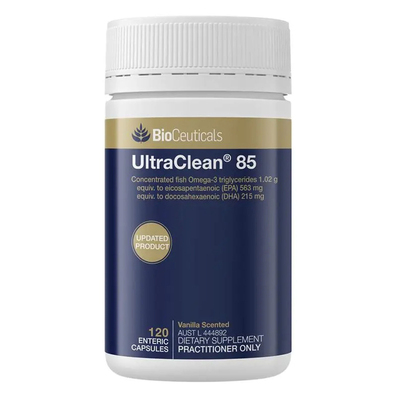 澳洲直邮Bioceuticals UltraClean85 医用级高倍DHA浓缩鱼油胶囊