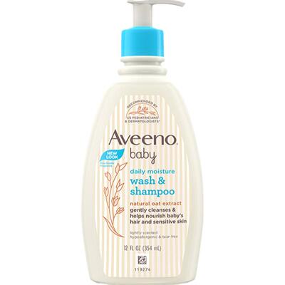 aveeno婴儿354ml韩版洗发沐浴露