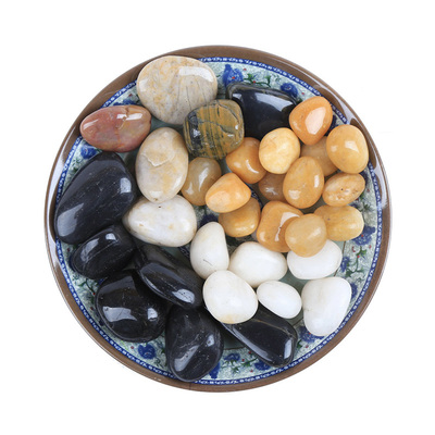 鹅卵石雨花石鱼缸底砂五彩石头