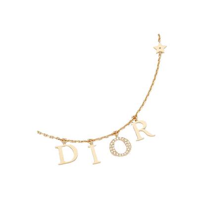 欧洲直邮Christian Dior克里斯汀迪奥女士项链金色华丽高雅轻奢