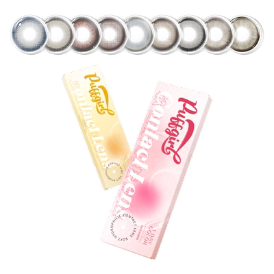 puffgirl日抛布偶甜心蓝色美瞳自然混血彩色隐形眼镜美瞳