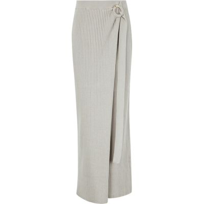 ANNA QUAN 早春女罗纹棉质针织半身裙