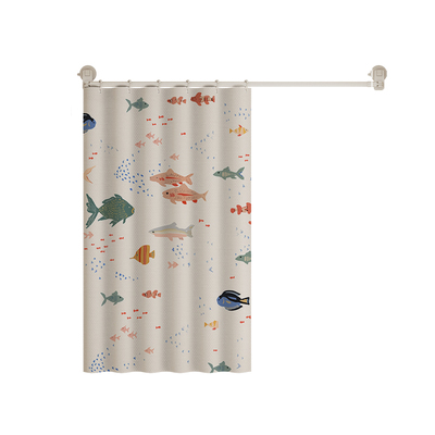 浴室窗户遮挡帘淋浴间厕所窗帘免打孔安装窗户隐私帘遮光防水窗帘