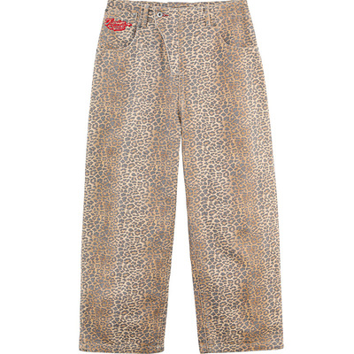 FSG渐变豹纹baggy长裤