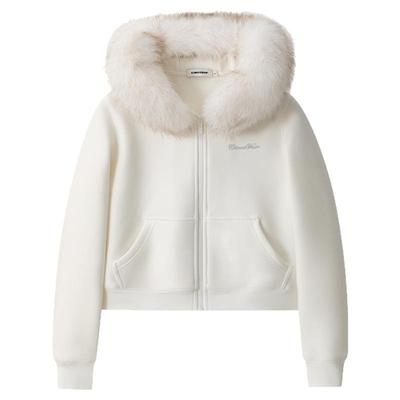 CLIMAX VISION保暖双面绒可脱卸毛领连帽开衫外套/加绒弯刀卫裤